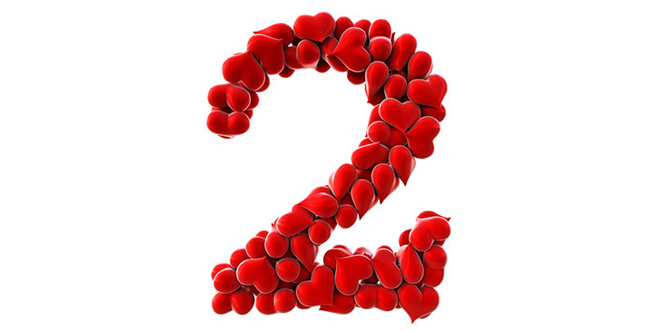 Numerologia do Número 2 no Amor: Qual o significado?